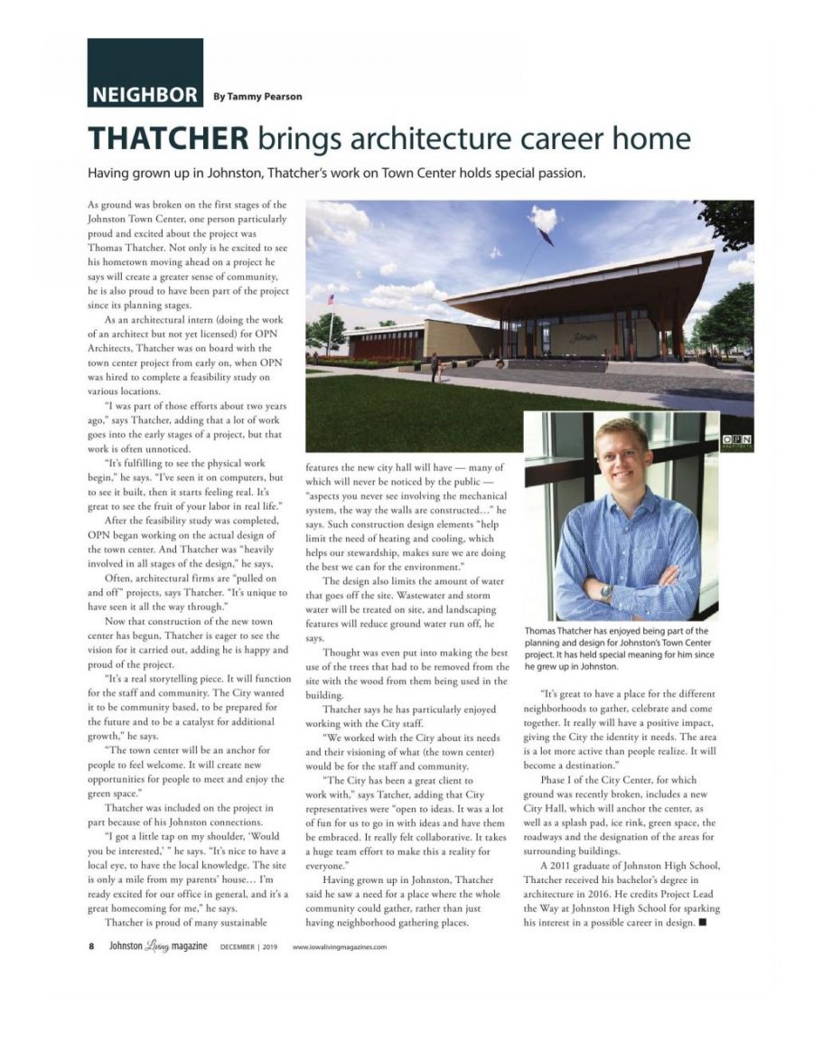 An architectural homecoming for Thomas Thatcher - OPN Architects