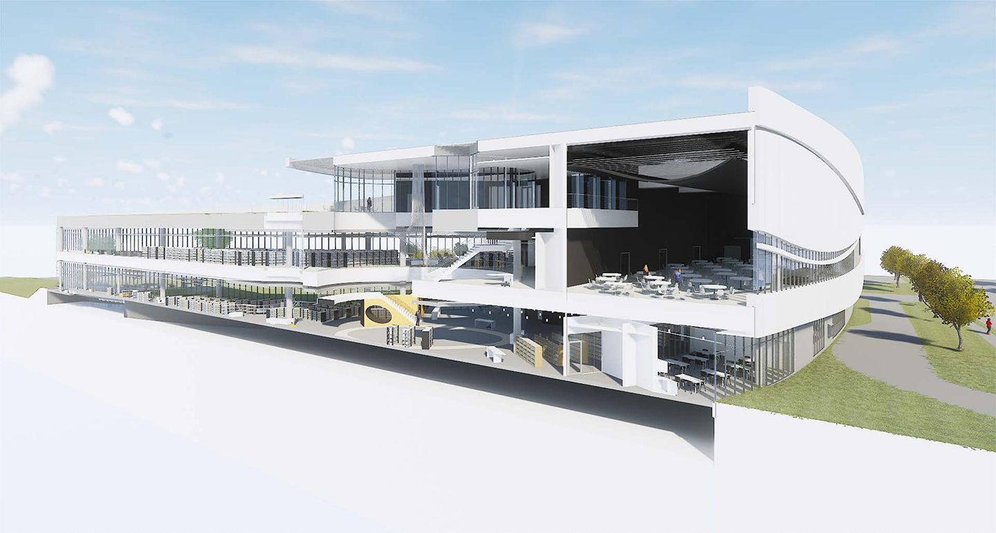 Normal Public Library Concept Design - OPN Architects